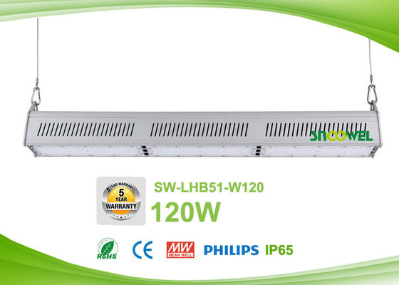 Commercial 120w Led Linear High Bay Dimmable high efficiency 130lm / w supplier