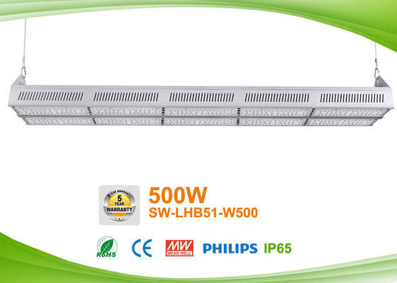 Bright 500w Led Linear High Bay /  Linear Led Fixtures For Workshop With High Ceiling supplier