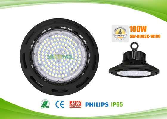 1 - 10v Dimmable LED High Bay Lights UFO  3030 100 Watts AC90 - 305V supplier