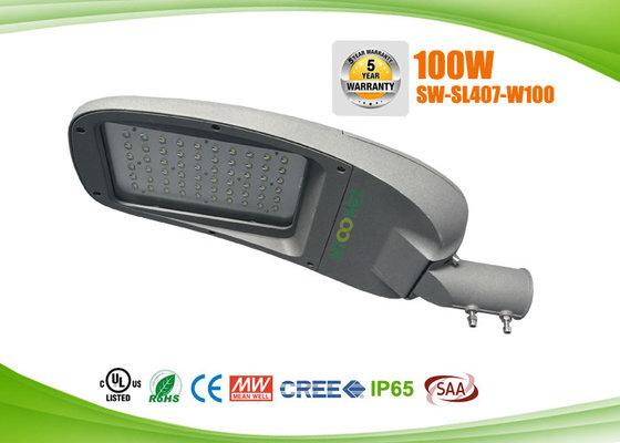 Pure White 100 Watts LED Roadway Lighting For Street , Die - Casting Aluminum Materials supplier