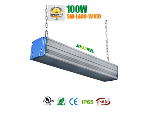 High Efficiency IP65 Commercial Linear Pendant Lighting 100w 170lm Per Watt supplier