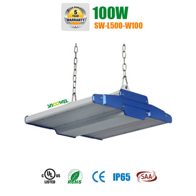 White Color 16000lm 100w Linear High Bay LED Lighting For Industrial Inllumination supplier
