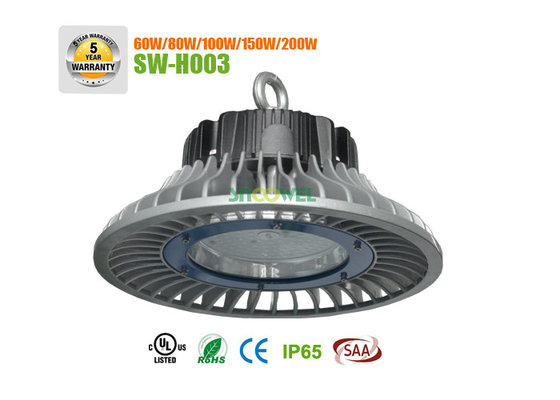 Die casting IP65 60 watt UFO led highbay with glass lens , long life over 60000 hours supplier