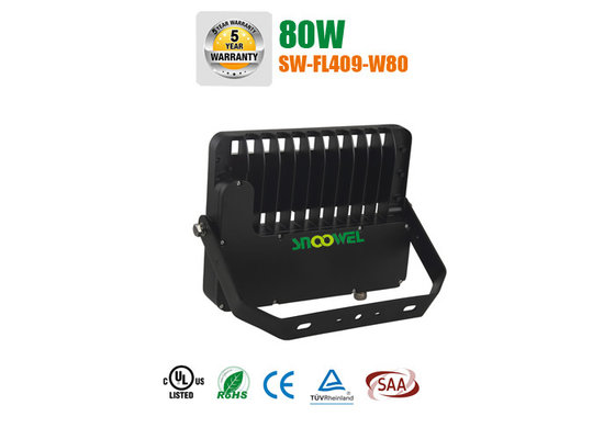 Die casting IP66 80 watt Outdoor LED Flood Light AC90 - 305V dimmable supplier