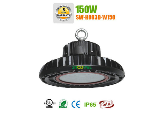 Dimmable IP65 150w UFO LED High Bay Lights Wide Beam Angle 120 Degree supplier