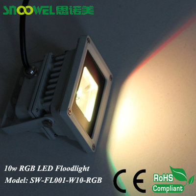 Outdoor IP65 900Lm 10 watt RGB Led Flood Light Waterproof with 120° Wide Beam Angle supplier