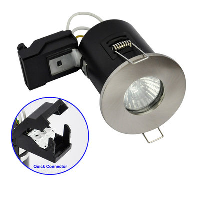 China IP65 GU10 LED Recessed downlight Fired Rated Ceiling Down light with fast connector supplier