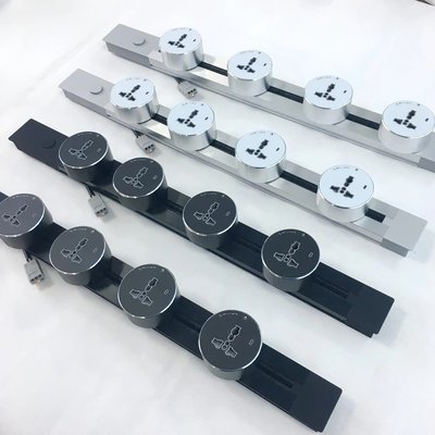 China kitchen and desk embedded electrical desktop wall grade track power socket rail outlet wireless removable outlet/track s supplier