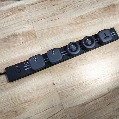 China 600mm Moveable Aluminum Alloy Electrical Rail tack system EU /Universal /UK power Socket with switch surget protector da supplier