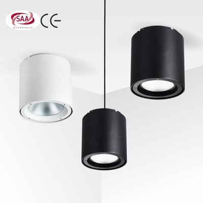 HH24 Alu Cylinder 7W 15W 20W 30W 35W Black Surface Mounted COB Led Downlight ,Ceiling Led Pendant Downlight supplier
