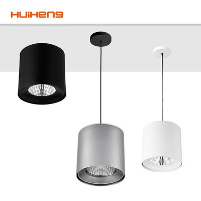 HH24 Alu Cylinder 7W 15W 20W 30W 35W Black Surface Mounted COB Led Downlight ,Ceiling Led Pendant Downlight supplier