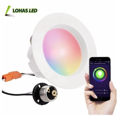 4 Inch 6 Inch 9W 15W Remote Control Wifi Tuya Smart RGB+2700-6000K LED Downlight supplier