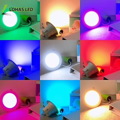 4 Inch 6 Inch 9W 15W Remote Control Wifi Tuya Smart RGB+2700-6000K LED Downlight supplier