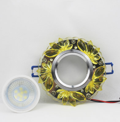 Good price high lumen Crystal 3w spotlight fixture GU10 colorful downlight Housing for Africa market supplier