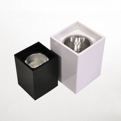 Square 6 Inch Surface Mount Can lights Led Ceiling Downlight Fixture supplier