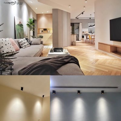 97/93Ra Square Adjustable spotlight led Double head ceiling surface mounted downlight 6W 8W 10W 12W 3wire track light supplier