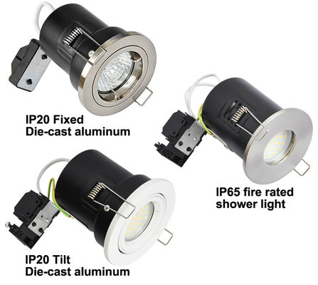 IP65 GU10 LED Recessed downlight Fired Rated Ceiling Down light with fast connector supplier