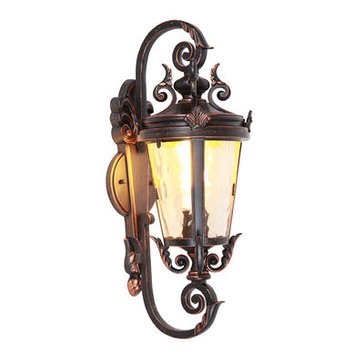 Retro Bronze Double Heads Exterior Wall Lantern E27 85V-280V Waterproof Wall Lamp Porch Light Outdoor Balcony Lamp supplier