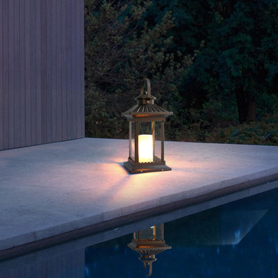 lights outdoor garden lawn lamp 100-240V 7W 3000K IP44 Aluminum LED COB landscape bollard path road street post light supplier