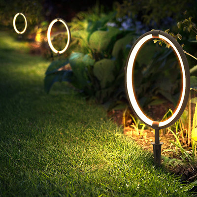 Lawn Walkway Square Powered Landscape Stake Yard Decoration Underground Spike LED Light Solar Ground Garden Lights Outdo supplier