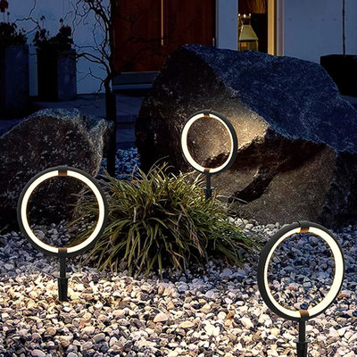 Lawn Walkway Square Powered Landscape Stake Yard Decoration Underground Spike LED Light Solar Ground Garden Lights Outdo supplier