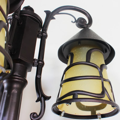New design aluminium high lumen and good quality 12W 18W 24W all in one solar garden light solar yard light supplier