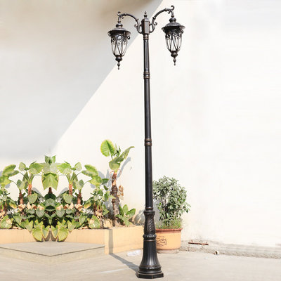 Europe classical outdoor garden light led street lamp aluminum glass waterproof lamp garden landscape lighting supplier