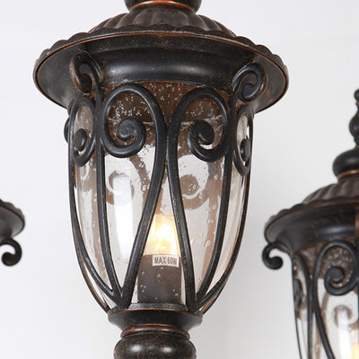Europe classical outdoor garden light led street lamp aluminum glass waterproof lamp garden landscape lighting supplier