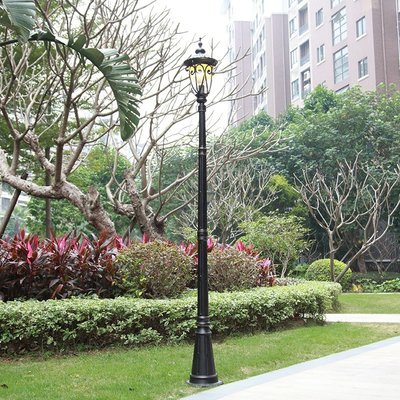 Europe classical outdoor garden light led street lamp aluminum glass waterproof lamp garden landscape lighting supplier
