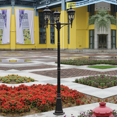 Europe classical outdoor garden light led street lamp aluminum glass waterproof lamp garden landscape lighting supplier