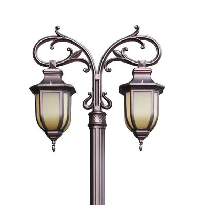 European style decorative vintage courtyard garden outdoor pole mounted luminaire led yard lamp supplier