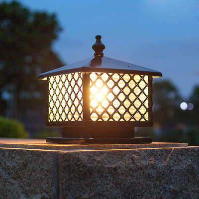 Waterproof Aluminium Pillar Lamp Door Column Light Outdoor Fence landscape Lights supplier