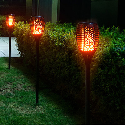 IP65 Garden Lamps Outdoor Solar Recharge Torch light landscape led Flame light supplier