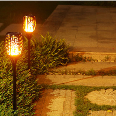 IP65 Garden Lamps Outdoor Solar Recharge Torch light landscape led Flame light supplier