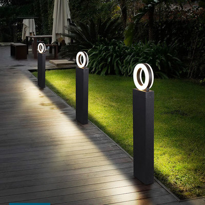 Hot selling IP65 intelligence light sensor garden light high brightness 5W 7W 15W led solar garden lights supplier