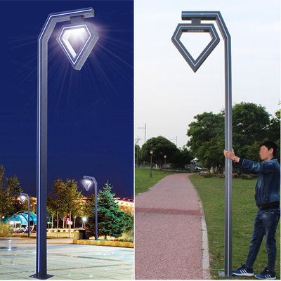Modern design simple style cylinder garden lighting pole light outdoor lawn lamp supplier