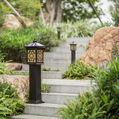 5w outdoor waterproof integrated solar garden light for lawn patio yard walkway driveway aluminum solar path courtyard l supplier