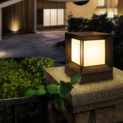 Wholesale cheap Modern Decorative Outdoor Square Led Gate Post Wall Pillar Light Waterproof For Parks Gardens Fence supplier