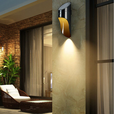 decoration garden landscape yard solar motion sensor light home outdoor led solar gate light wall lamp supplier