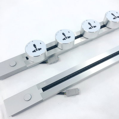kitchen and desk embedded electrical desktop wall grade track power socket rail outlet wireless removable outlet/track s supplier