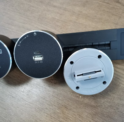 kitchen and desk embedded electrical desktop wall grade track power socket rail outlet wireless removable outlet/track s supplier
