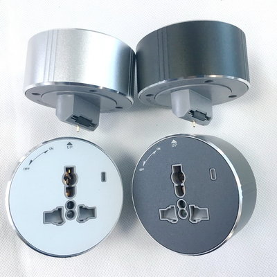 kitchen and desk embedded electrical desktop wall grade track power socket rail outlet wireless removable outlet/track s supplier