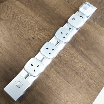 0.6M silver UK power electrical 0 track rail surface mounted on office desk hotel home wall socket outlet with switch da supplier