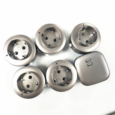 0.8M Embedded EU power Socket Flexible Power Outlet System power extension Electrical track rail socket for home office supplier