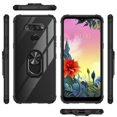 Back Cover 360 Ring Holder Mobile Phone Case car magnetic suction case for LG K51 supplier