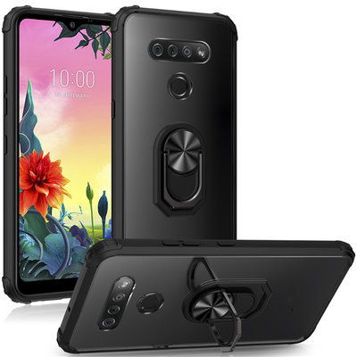 Back Cover 360 Ring Holder Mobile Phone Case car magnetic suction case for LG K51 supplier