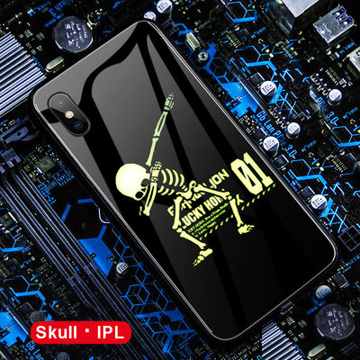 Laudtec 2020 LED Luminous Tempered Glass Night Light Phone Case For iPhone 11 Luminous Cell Glass Case For iPhone supplier