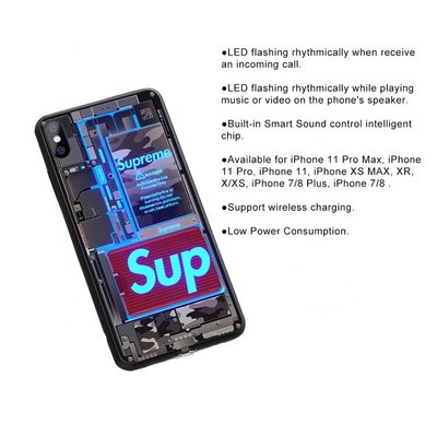 LED light flashing phone case supplier