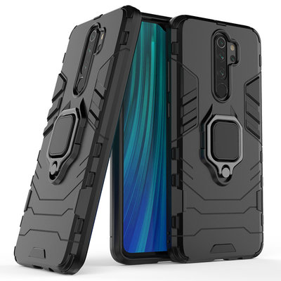 Shockproof pc tpu hybrid ring holder phone case for Xiaomi redmi note 8 pro supplier