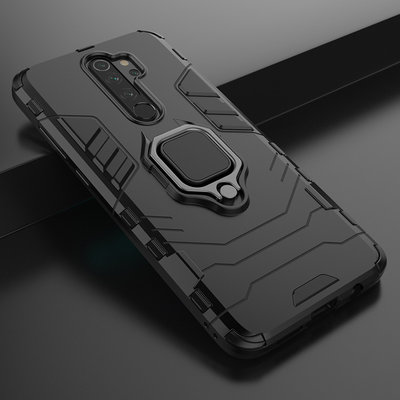 Shockproof pc tpu hybrid ring holder phone case for Xiaomi redmi note 8 pro supplier